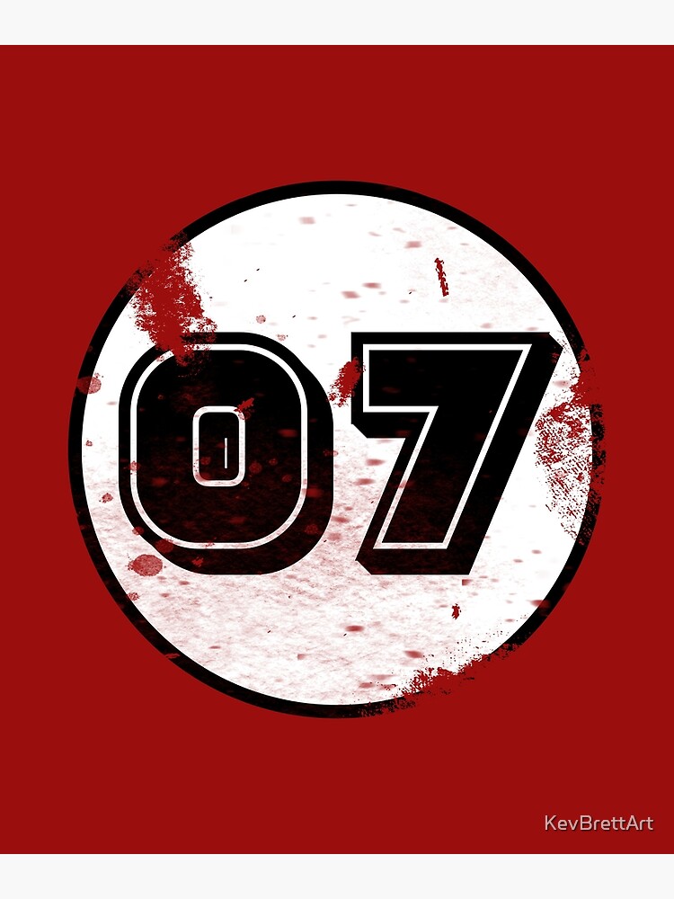 "Vintage Classic Retro 07 Racing Number" Poster for Sale by KevBrettArt ...