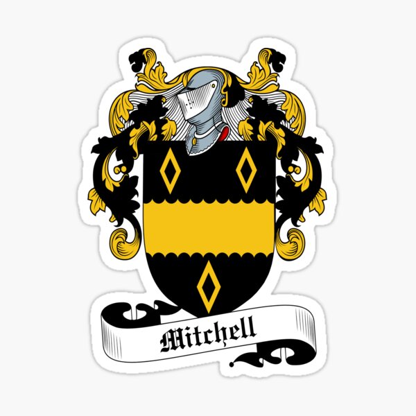 "Mitchell" Sticker for Sale by HaroldHeraldry | Redbubble