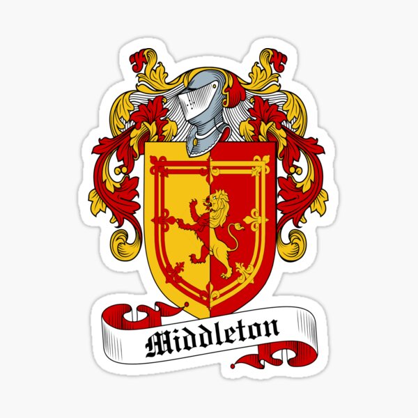 "Middleton" Sticker for Sale by HaroldHeraldry | Redbubble