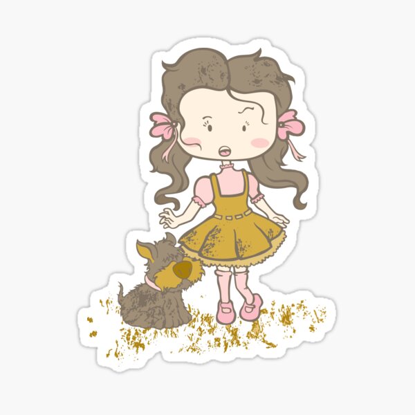 "Dorothy and the Wizard of Oz" Sticker for Sale by brunoplagiotv ...