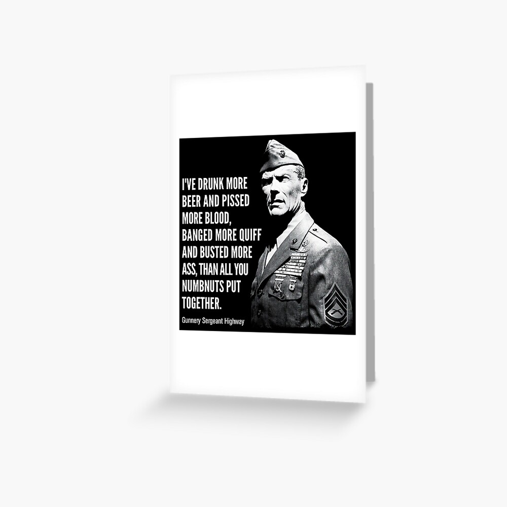 "Mod. 1 Heartbreak Ridge Sergeant Thomas Highway Clint Eastwood ...