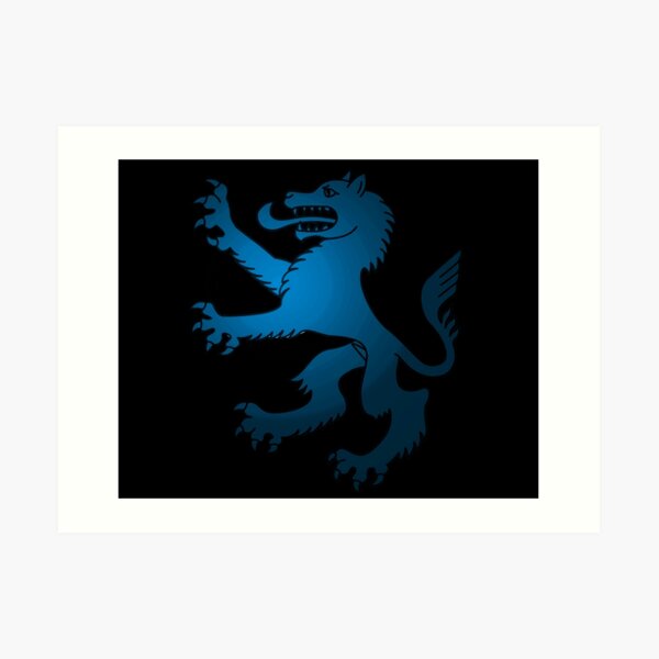 "Royal Werewolf Blue Clan Symbol" Art Print for Sale by wraithe76 ...
