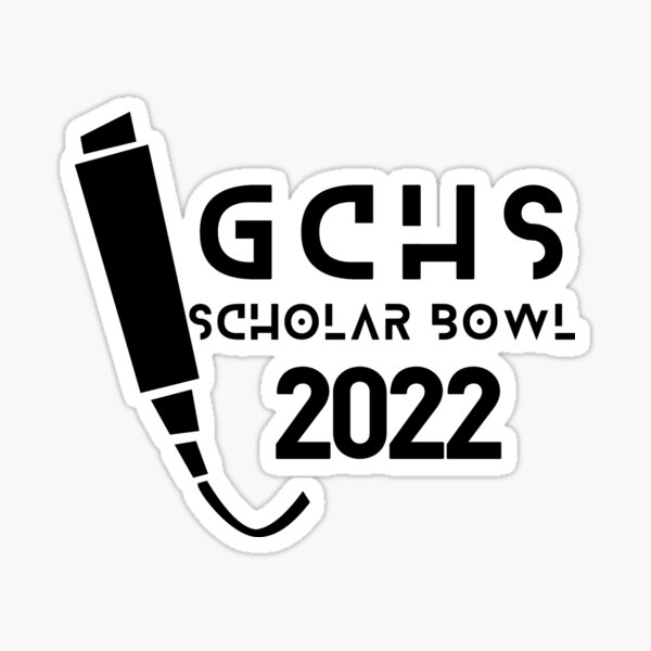 "GCHS Scholar Bowl Logo 2022" Sticker for Sale by waxposer | Redbubble