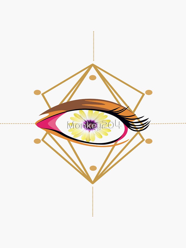 "Geometric Design " Sticker for Sale by Monkey204 | Redbubble