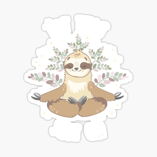 "Sloth Let That S--- Go" Sticker for Sale by Psitta | Redbubble