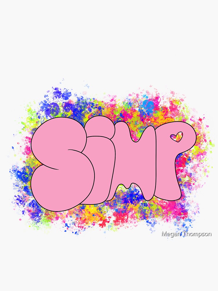 "Simp" Sticker for Sale by megan265 | Redbubble