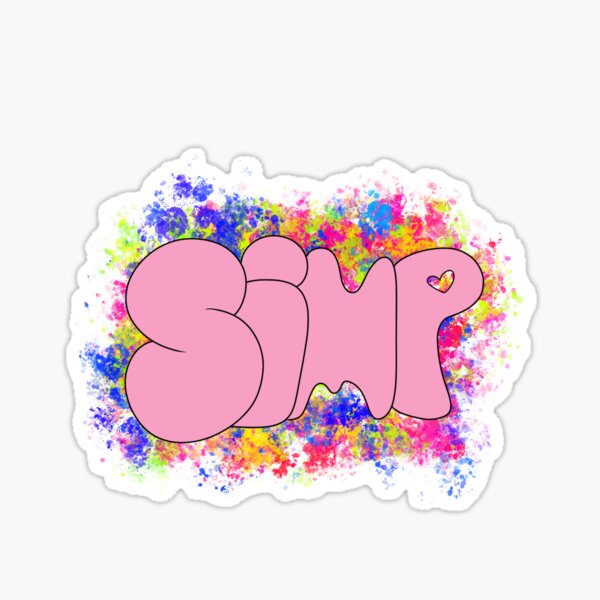 "Simp" Sticker for Sale by megan265 | Redbubble