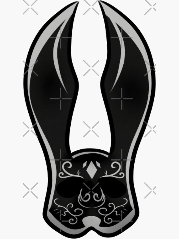 "Bioshock Bunny Mask - Black" Sticker by tricksterjason | Redbubble