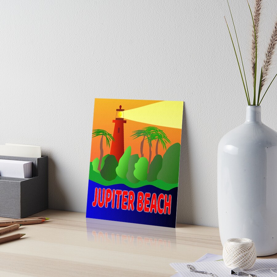 "JUPITER LIGHTHOUSE" Art Board Print by EdwardMonet | Redbubble