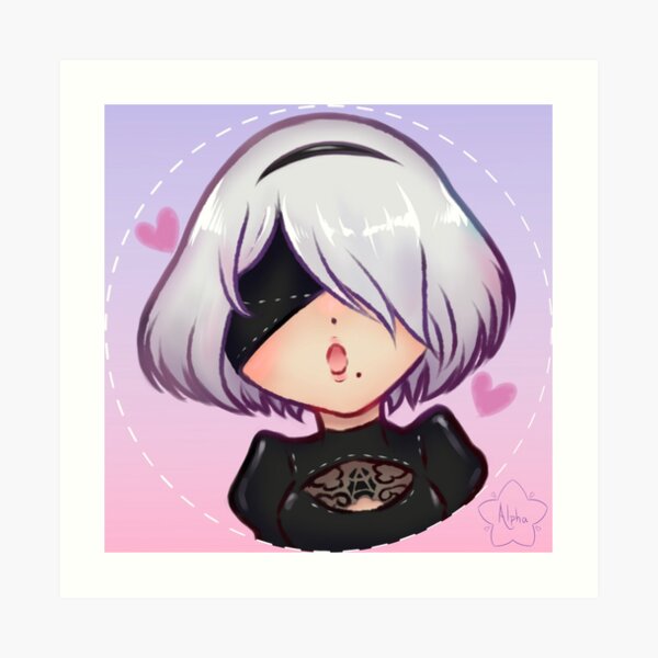 "YoRHa No.2 Type B" Art Print by Izumialphard | Redbubble