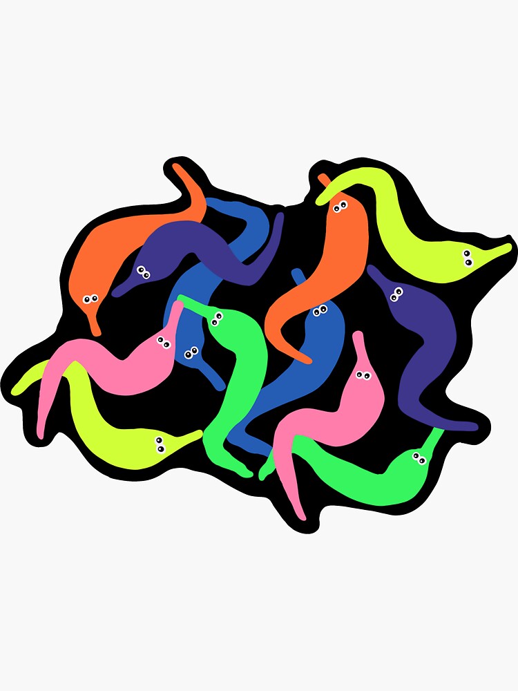 "Squirmles" Sticker for Sale by emmanordstrom | Redbubble