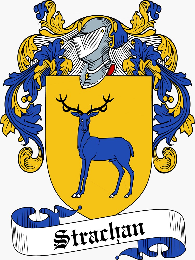 "Strachan" Sticker for Sale by HaroldHeraldry | Redbubble