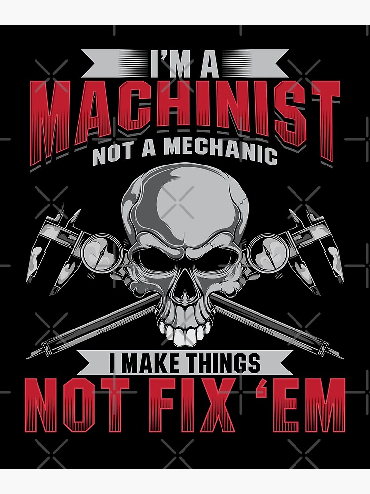 "Machinist CNC Machine Programmers Machine Operator" Poster for Sale by ...