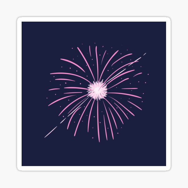 "Firework" Sticker for Sale by kholdaway21 | Redbubble
