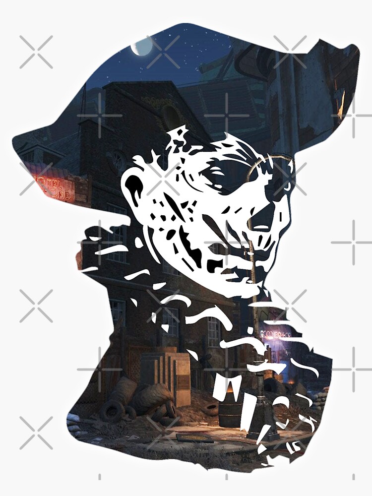 "Fallout Goodneighbor Hancock" Sticker for Sale by Fallout-Lores ...