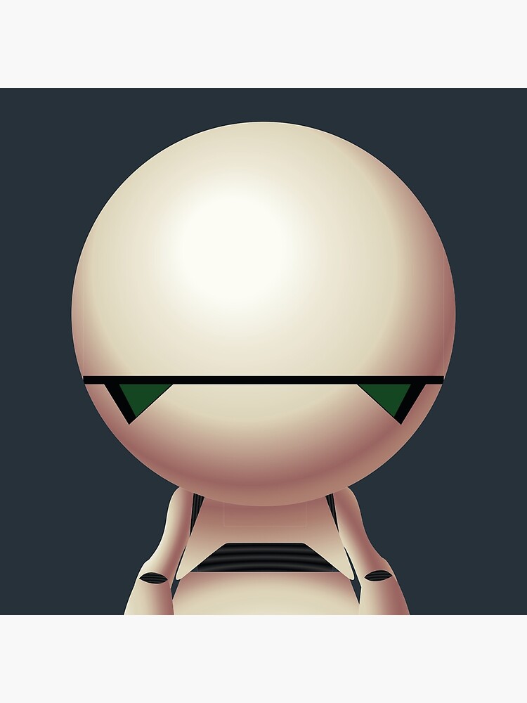 "H2G2 - Marvin the paranoid android" Poster for Sale by ateliernab ...