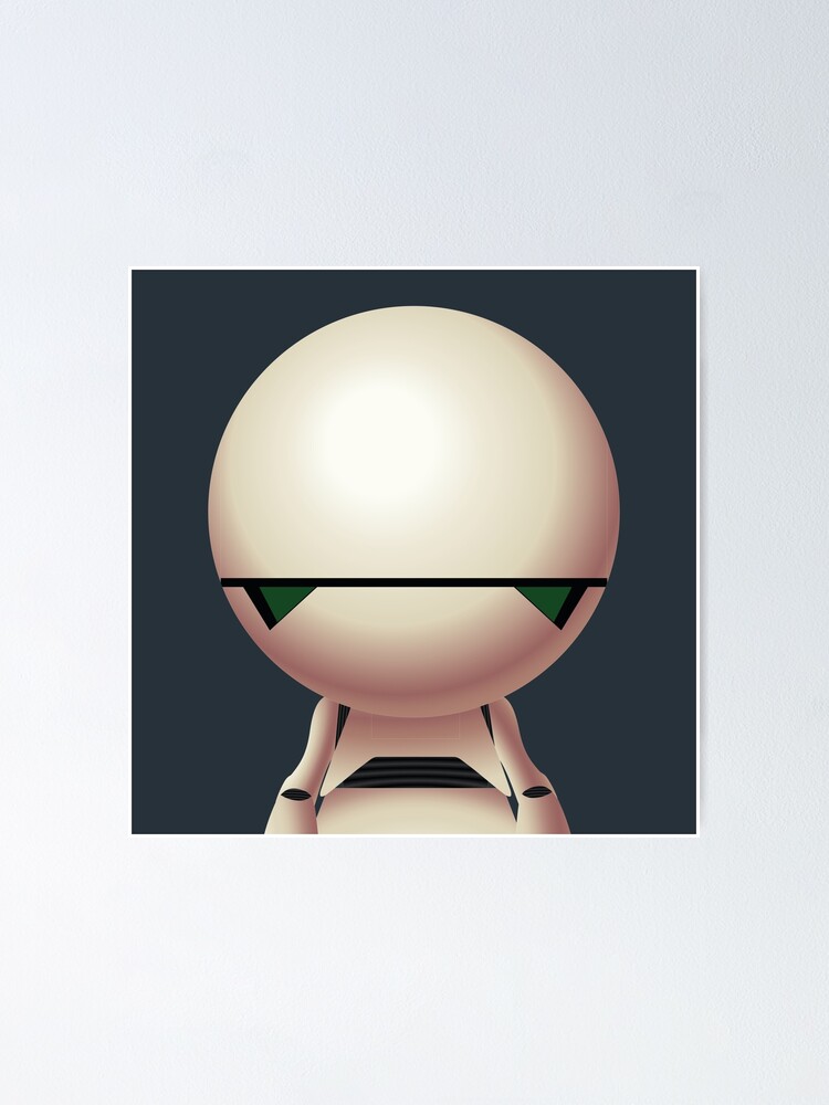 "H2G2 - Marvin the paranoid android" Poster for Sale by ateliernab ...