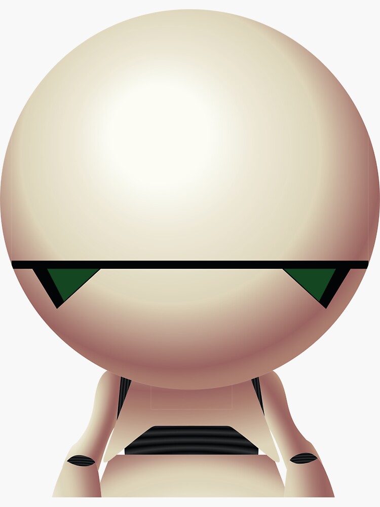 "H2G2 - Marvin the paranoid android" Sticker for Sale by ateliernab ...