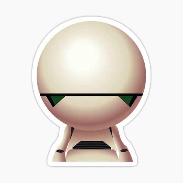 "H2G2 - Marvin the paranoid android" Sticker for Sale by ateliernab ...