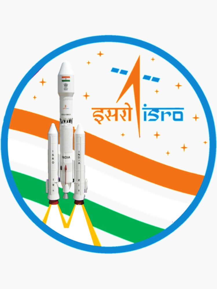 "ISRO India Rocket Tee - Indian Space Exploration" Sticker for Sale by ...