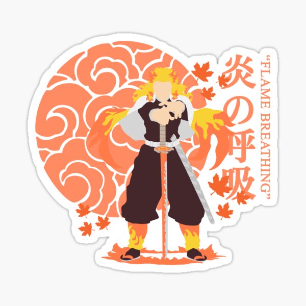 "kimetsu no yaiba - Kyojuro Rengoku" Sticker by MeduSama-Art | Redbubble