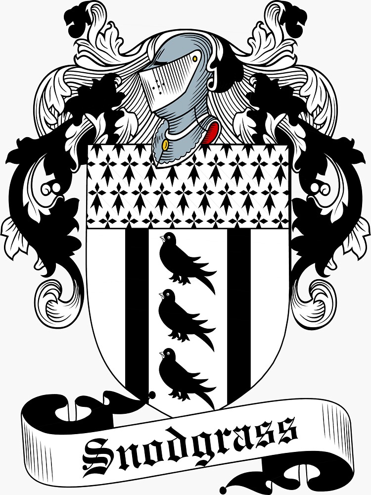 "Snodgrass" Sticker by HaroldHeraldry | Redbubble