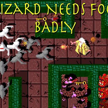 "Wizard Needs Food Badly - Gauntlet - Arcade" Essential T-Shirt for ...