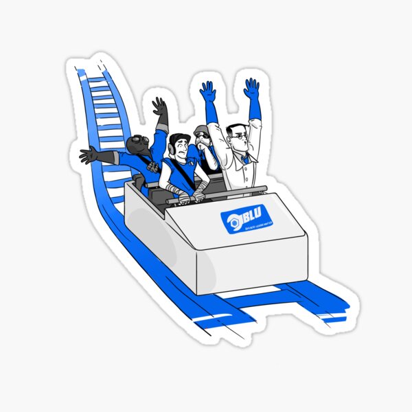 "Team Fortress 2 - Blu" Sticker by Beckyehh | Redbubble