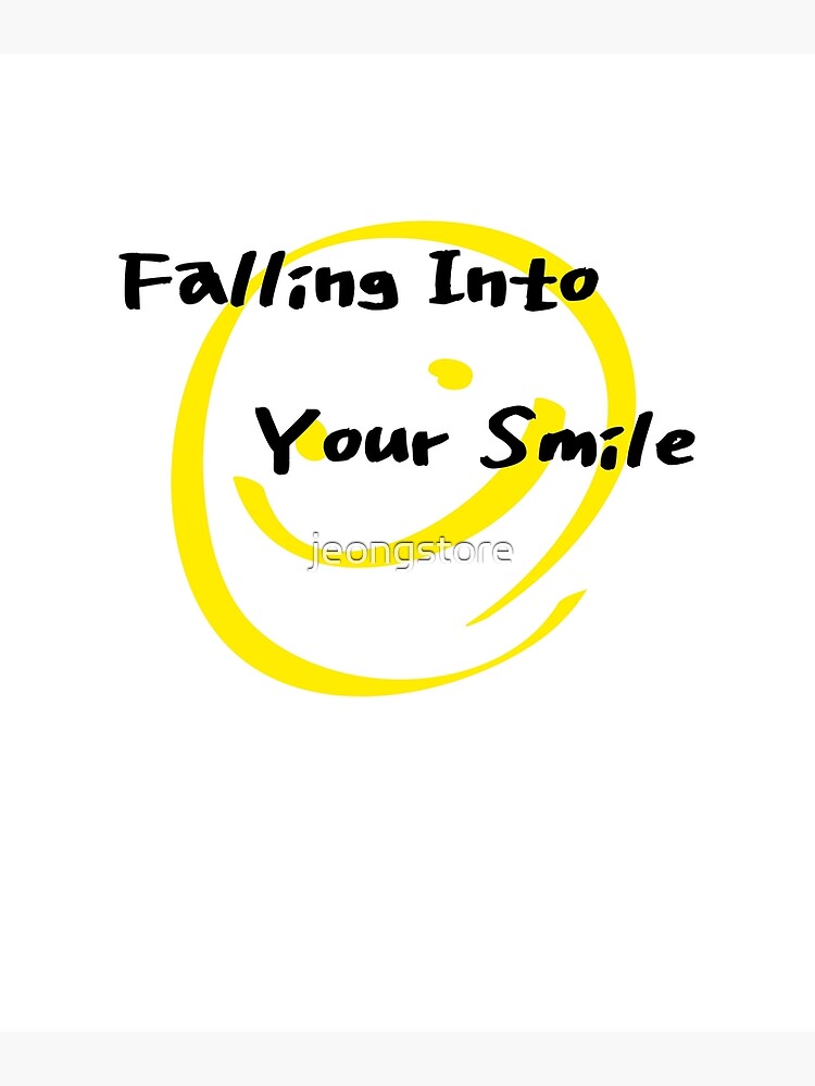"Falling into your smile Sticker" Art Print for Sale by jeongstore ...