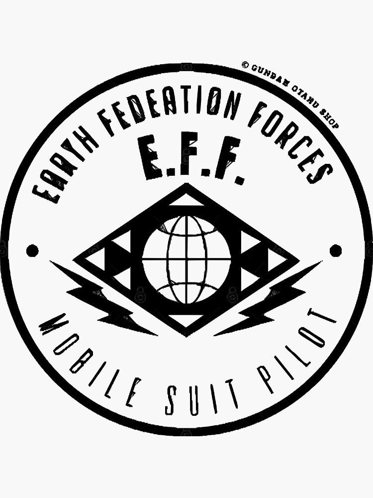 "Earth Federation Ace Badge V1 " Sticker for Sale by BriceydaWestly ...