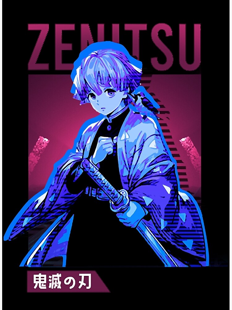 "Zenitus Agatsuma Retrowave " Art Print by BriceydaWestly | Redbubble