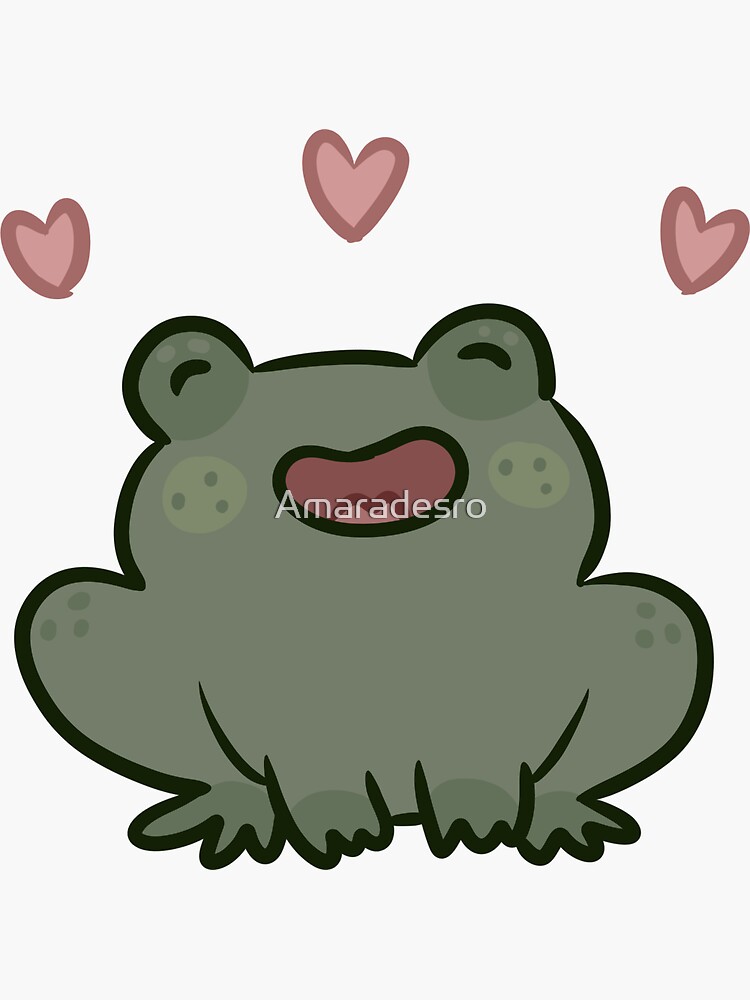 "Fat Happy Frog" Sticker for Sale by Amaradesro | Redbubble