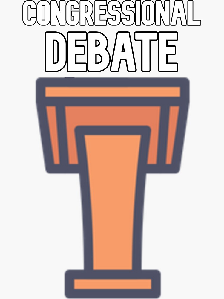"Congressional Debate Event" Sticker for Sale by MasterDebate | Redbubble