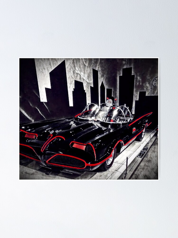 "Batmobile " Poster for Sale by David Blair Studios | Redbubble