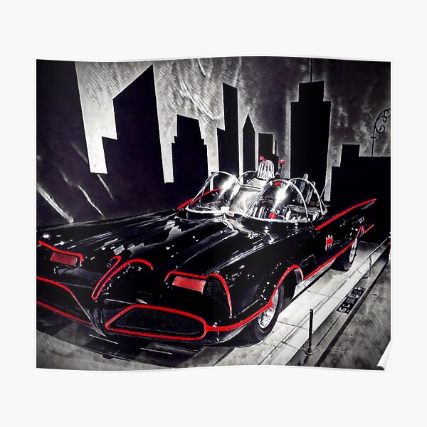 "Batmobile " Poster for Sale by davidbstudios | Redbubble