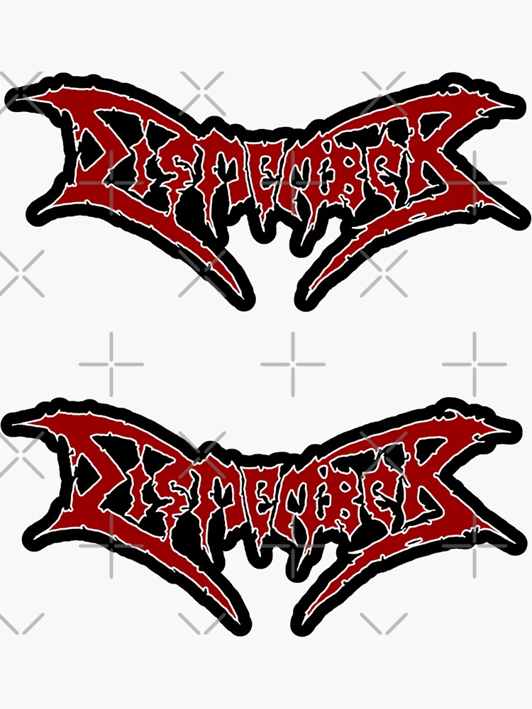 "Dismember (Transparent) Maroon Classic" Sticker for Sale by SidsStyles ...