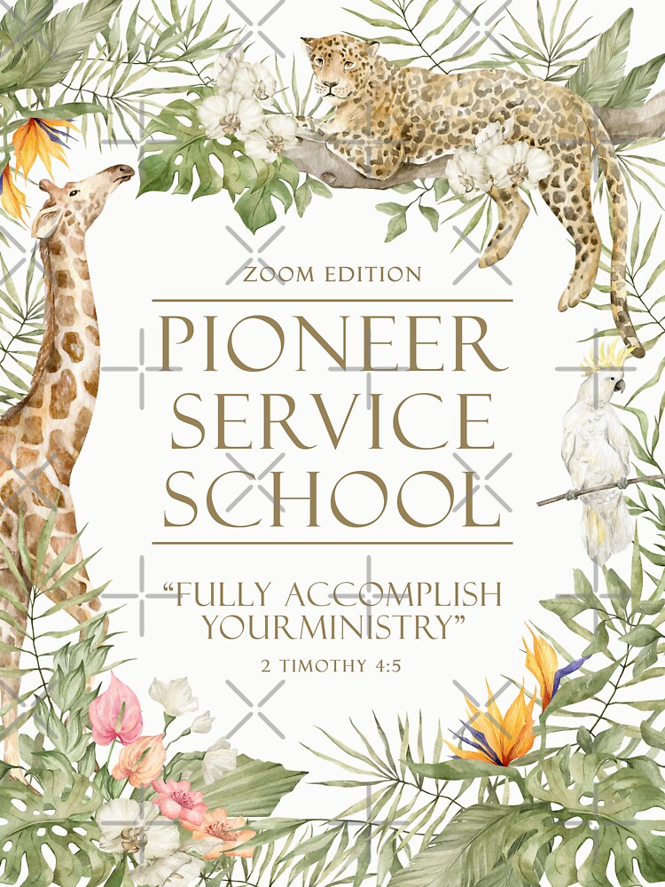 "PIONEER SERVICE SCHOOL (JUNGLE THEME)" Sticker for Sale by ...