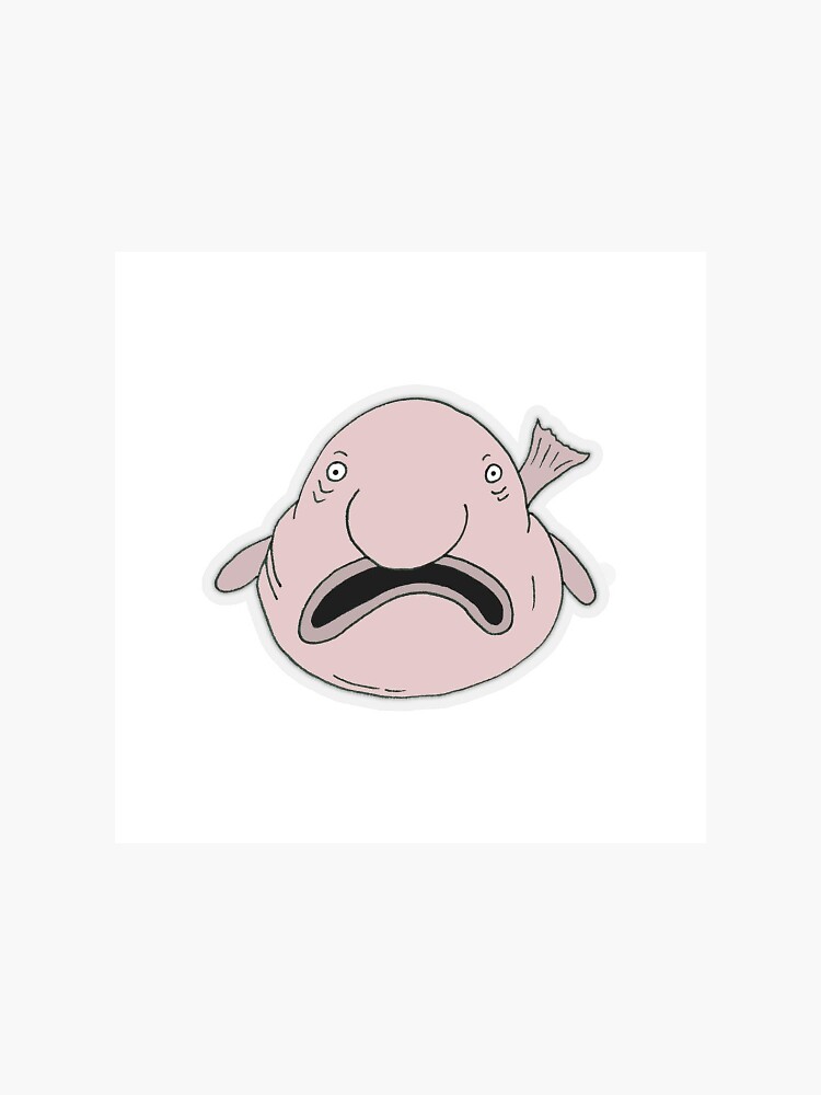 "Blob Fish" Sticker for Sale by BananaSlugArt | Redbubble