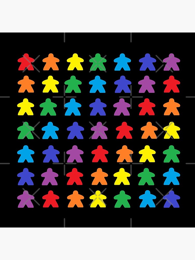 Untersetzer (4er Set) for Sale mit "Meeple Rainbow Tabletop Pride" von JEL-Designs | Redbubble