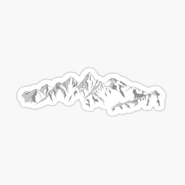 "Mountain Ranges" Sticker by astralprints | Redbubble