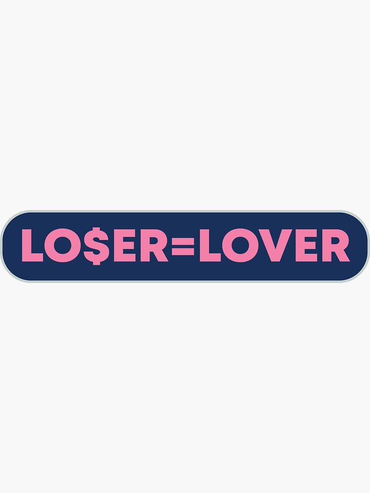"Loser=Lover TXT Blue Version" Sticker for Sale by kiestak | Redbubble