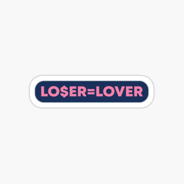 "Loser=Lover TXT Blue Version" Sticker for Sale by kiestak | Redbubble