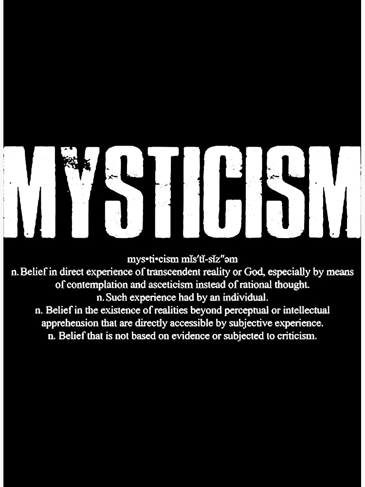 "Mysticism Dictionary Word Definition " Poster for Sale by conzale43 ...