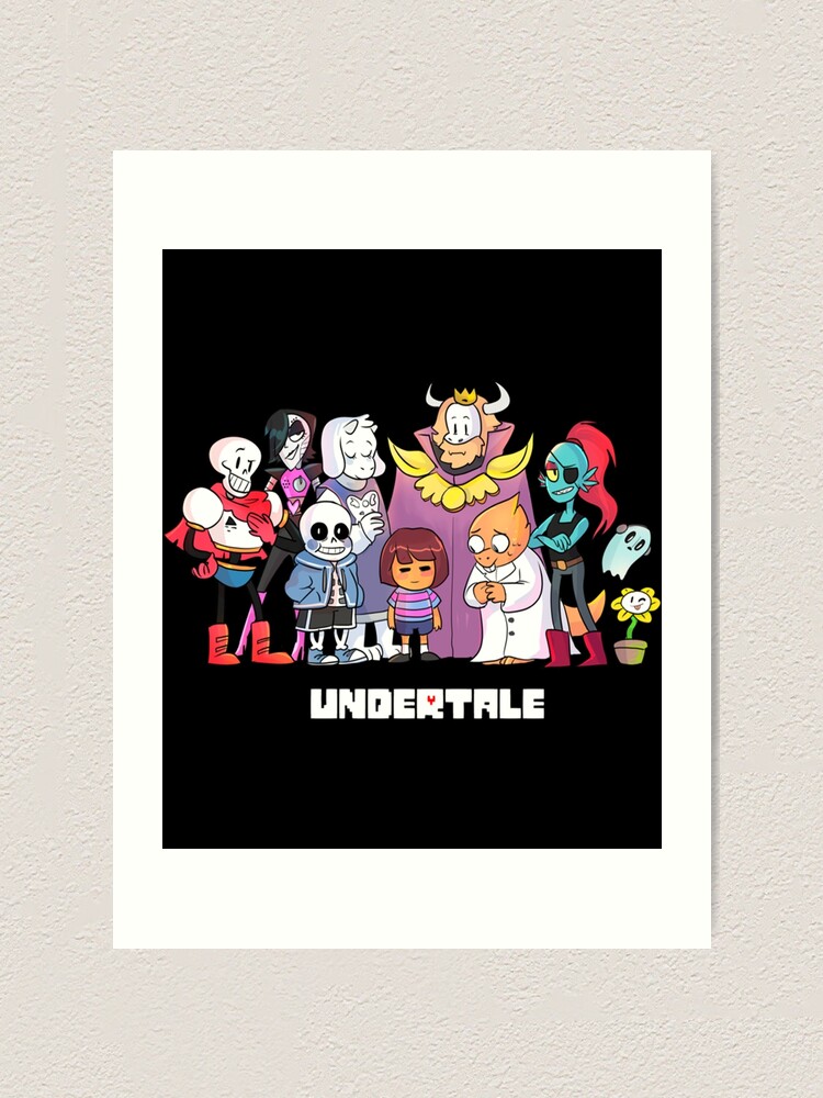 "Graphic Undertale Games Characters Design" Art Print by CarrieRafael9 ...