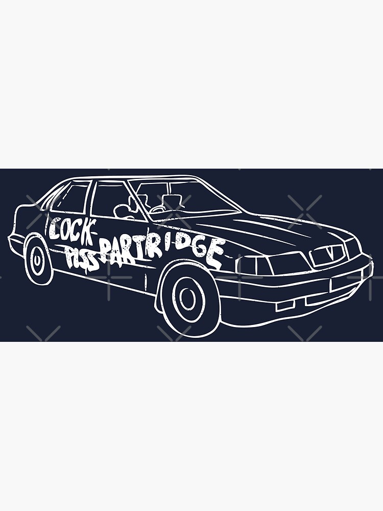 "Alan Partridge Graffiti - Vintage Look " Sticker for Sale by risible ...