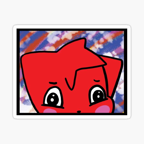 "Peek" Sticker for Sale by Cosmic-Cheddar | Redbubble