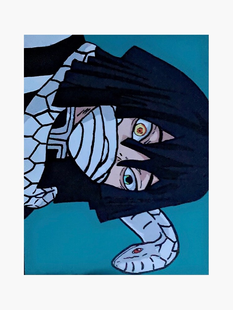 "Demon slayer snake man " Sticker by PaintsByEmm | Redbubble