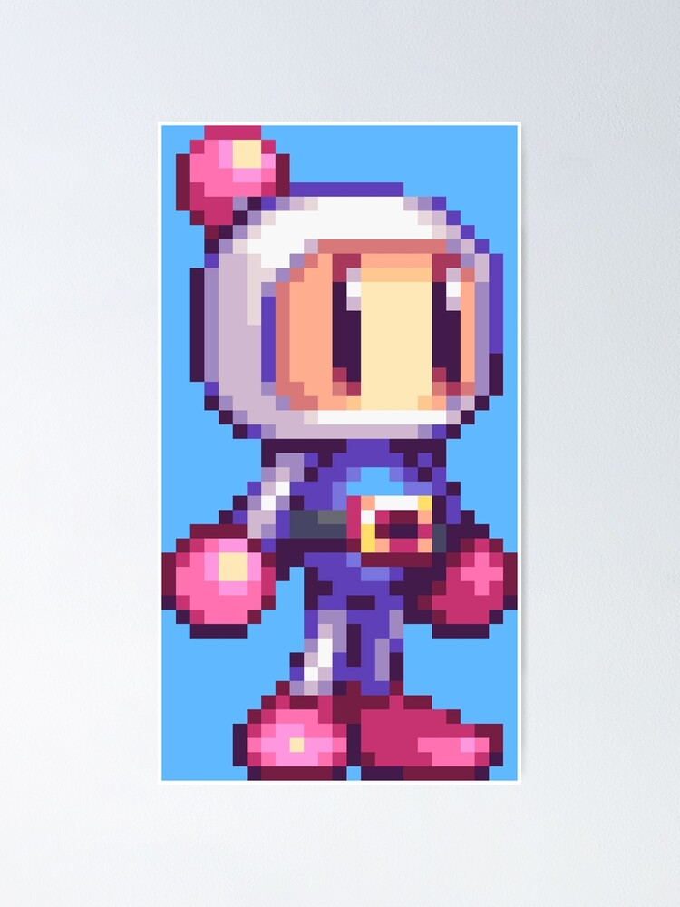 "Bomberman Custom Sprite" Poster for Sale by SpriteGuy95 | Redbubble