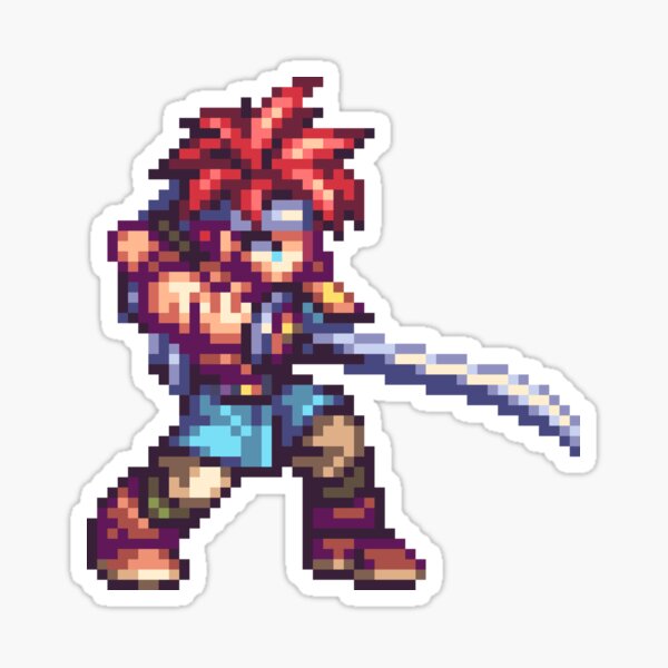 "Chrono Custom Sprite" Sticker for Sale by SpriteGuy95 | Redbubble