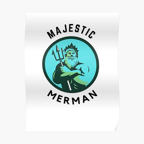 "Majestic merman" Poster by VIDHYAMU | Redbubble